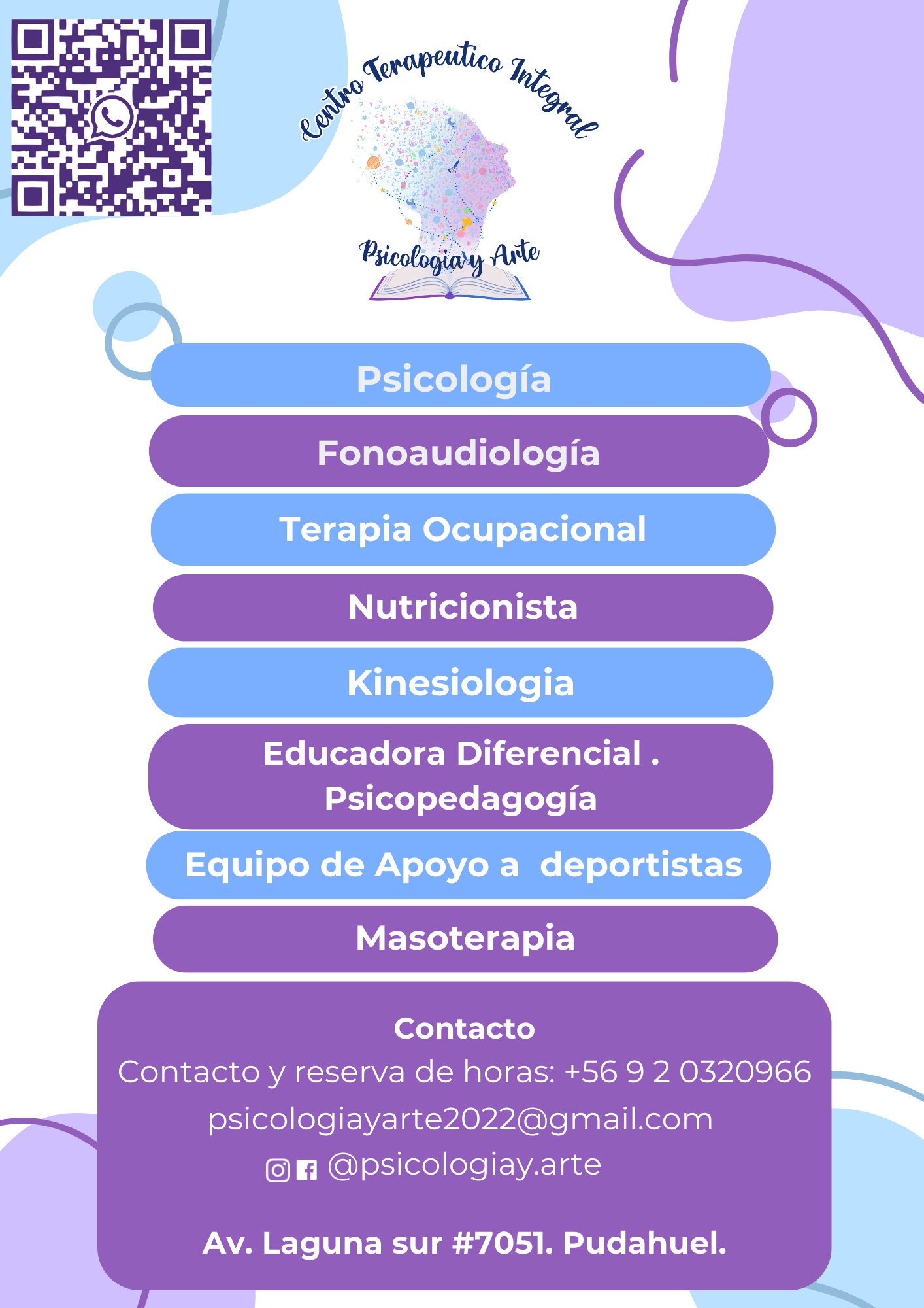 Centro Terapéutico Integral Psicología y Arte - R-M. - Pudahuel